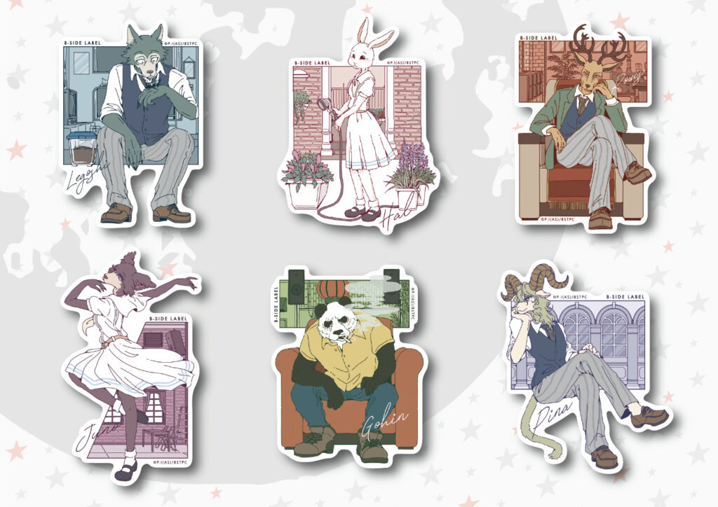 BEASTARS コラボステッカー発売のお知らせ！ – B-SIDE LABEL